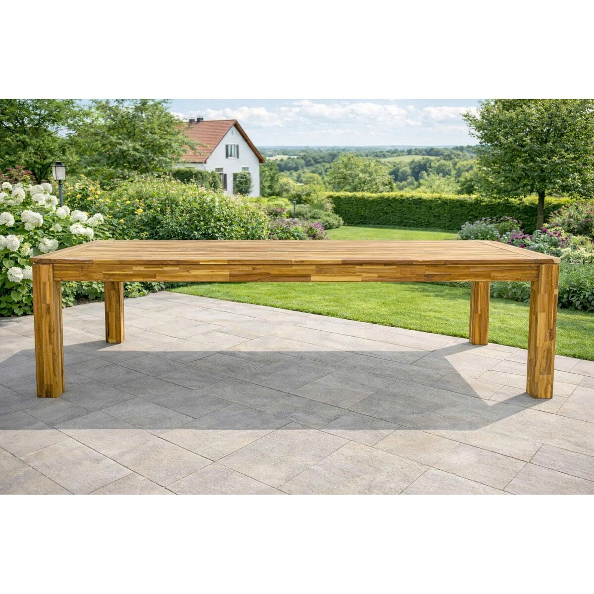 Gartentisch 'Georgina' Akazienholz 300 x 100 x 76 cm | toom Baumarkt