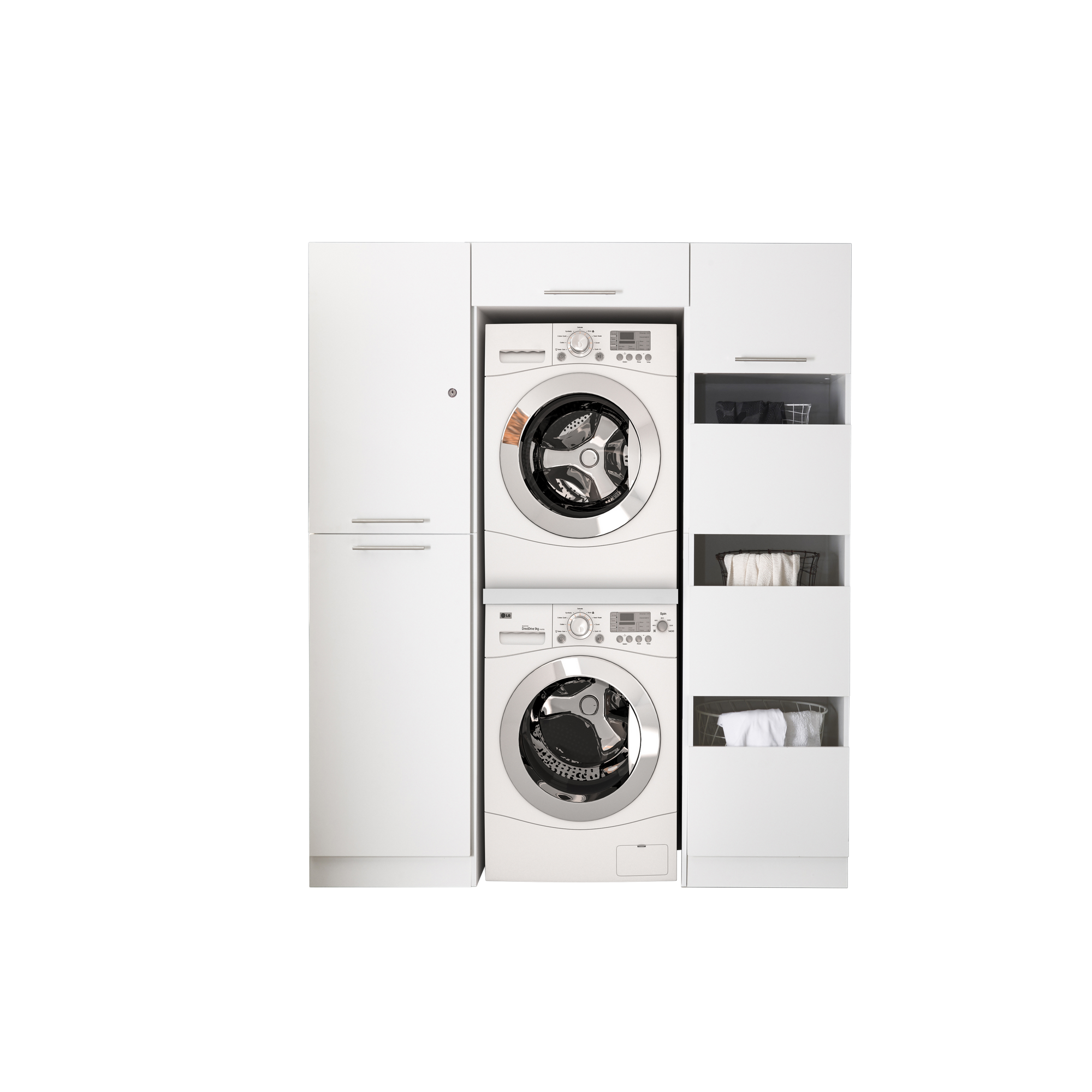 Respekta Hauswirtschaftsraum-Set 'Clara 10' weiß matt 167,4 x 200 x 67 ...