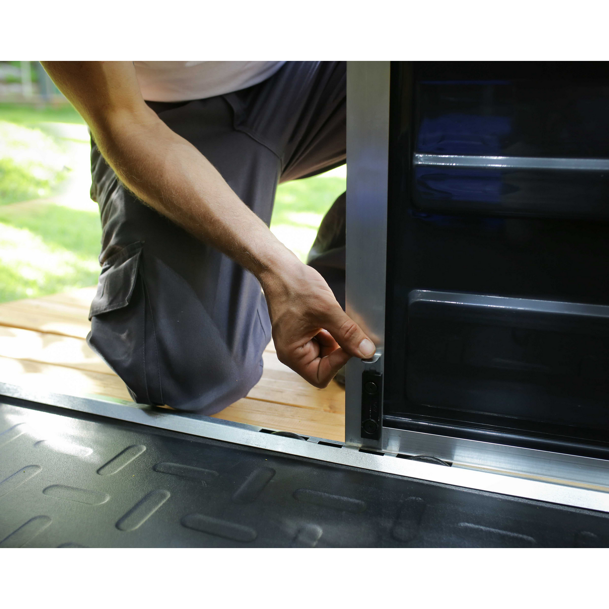 Palram-Canopia Kunststoff-Gerätehaus 'Skylight' 185 x 379 cm ...