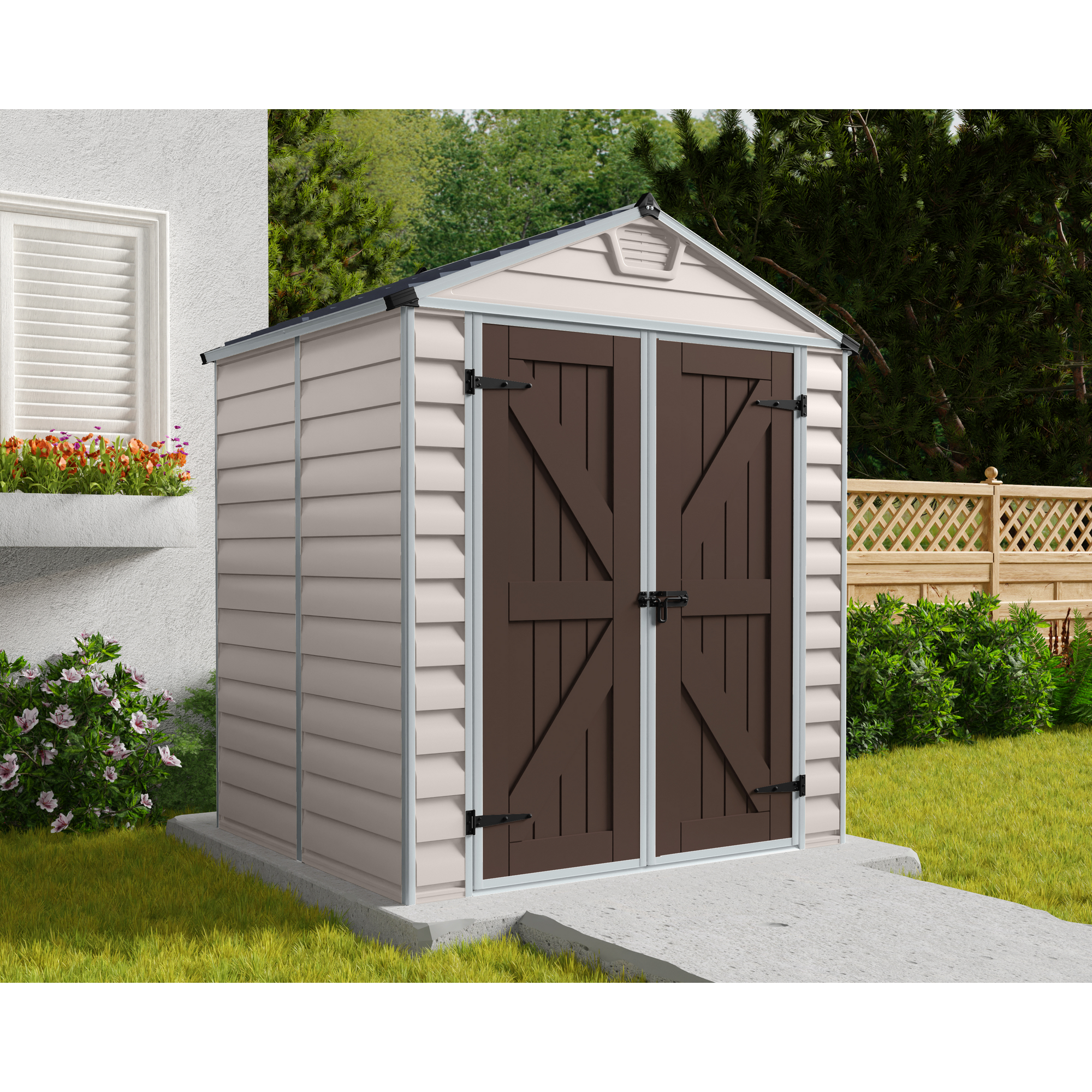 Palram-Canopia Kunststoff-Gerätehaus 'Skylight' 185 x 154 cm ...