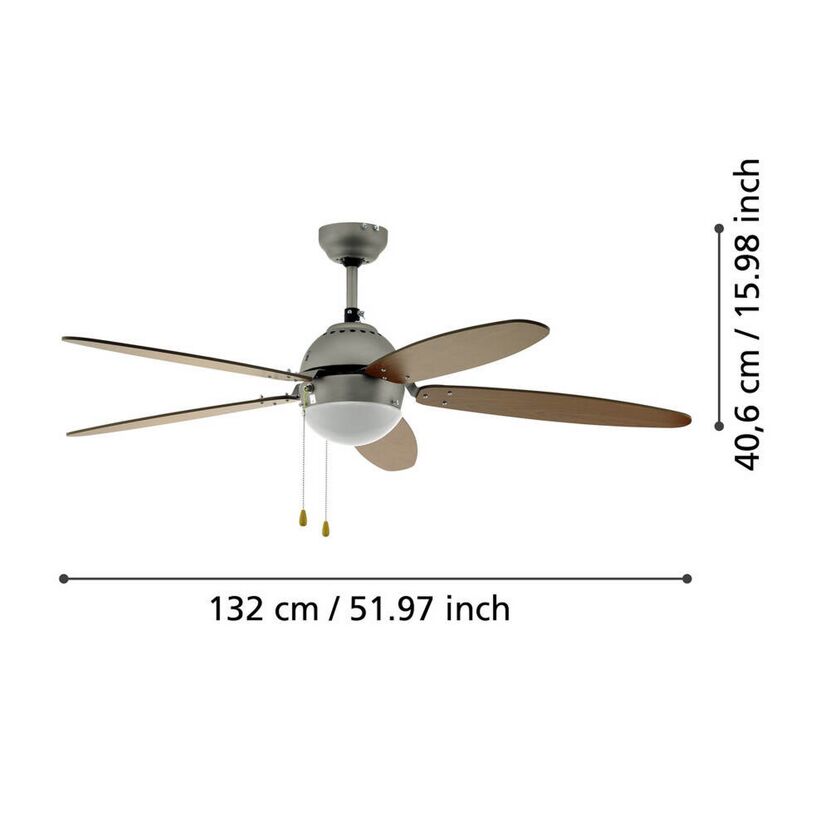 Eglo Deckenventilator mit Licht 'Susale' E14 Ø 132 cm | toom Baumarkt