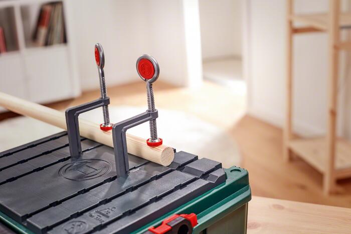 Systembox 'Ready to Saw' mit Werkbank-Funktion