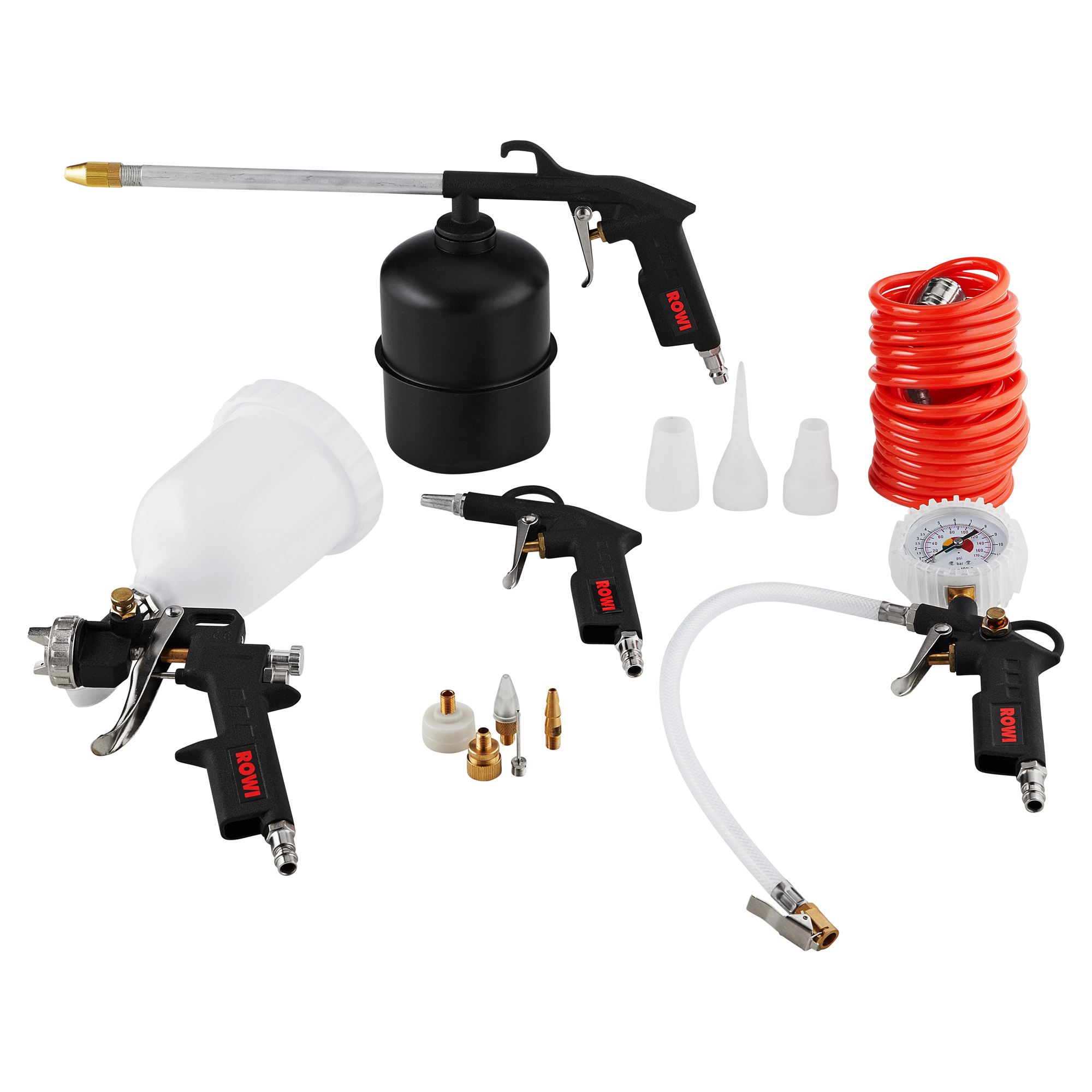 Rowi Druckluft-Werkzeug-Set 13-teilig