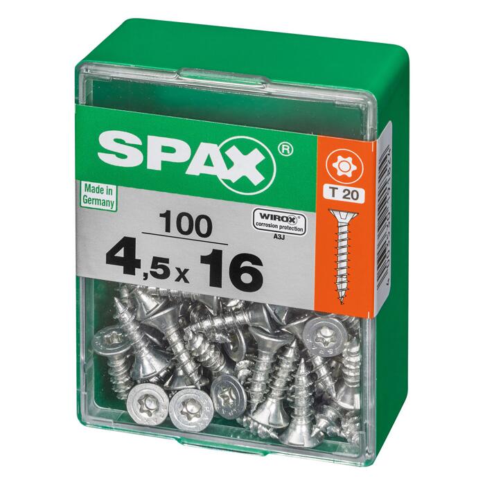 Spax Universalschrauben T-Star plus T20 Stahl 4,5 x 16 mm 100 Stück