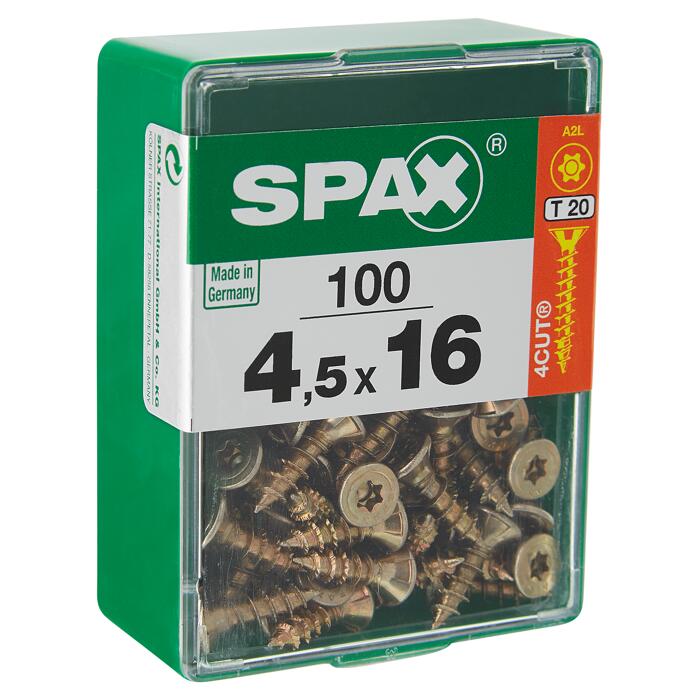 Spax Spax Universalschrauben T-Star plus T20 Stahl 4,5 x 16 mm 100 ...