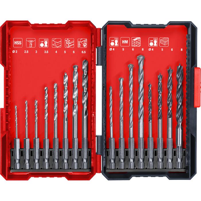 kwb Bohrersatz mit Sechskantschaft 16-teilig