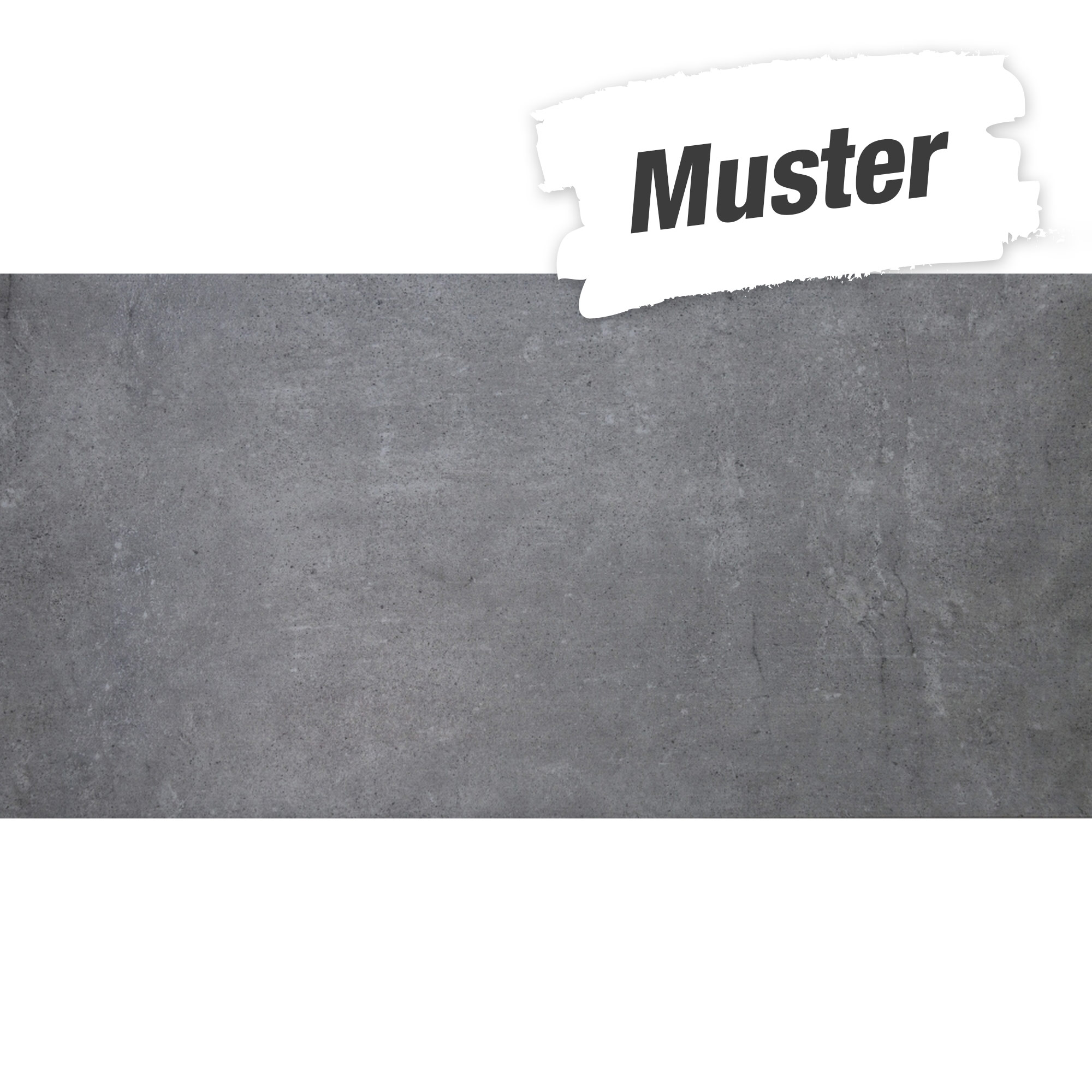 Muster zur Bodenfliese 'Beton' Feinsteinzeug dunkelgrau 30,5 x 61 cm