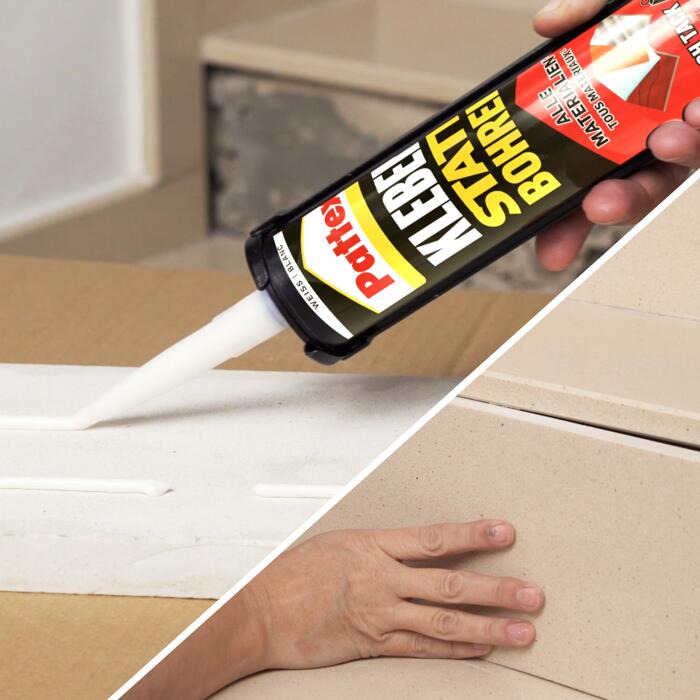 Montagekleber 'Kleben statt Bohren High Tack' weiß 440 g