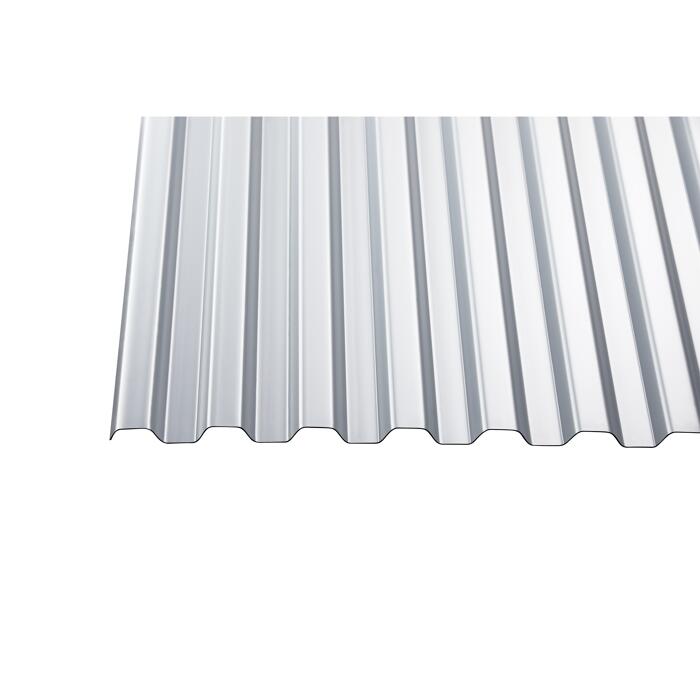 PVC-Wellplatte 'Trapez 70/18' grau 200 x 90 x 0,12 cm
