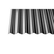 PVC Wellplatte Sinus 76 18 Schwarz 120 X 80 X 0 12 Cm