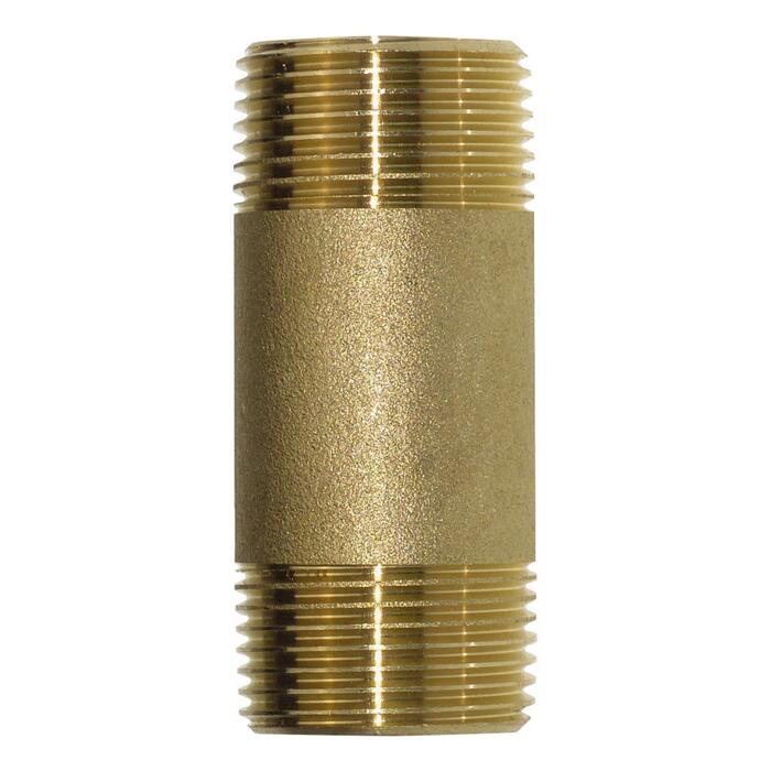Sanitop-Wingenroth Rohrnippel messingfarben 1/2" x 4 cm