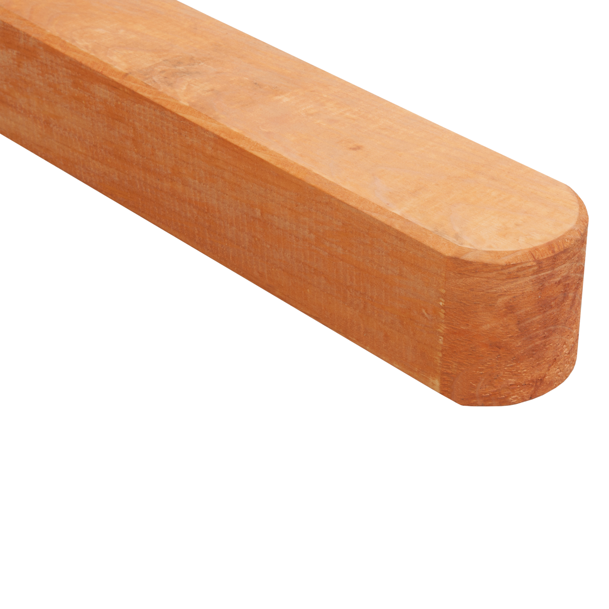 Pfosten mit Rundkopf gelb, geölt 9 x 9 x 90 cm