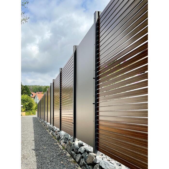 Zaunelement 'System Rhombus' bambusfarben 180 x 60 x 2 cm