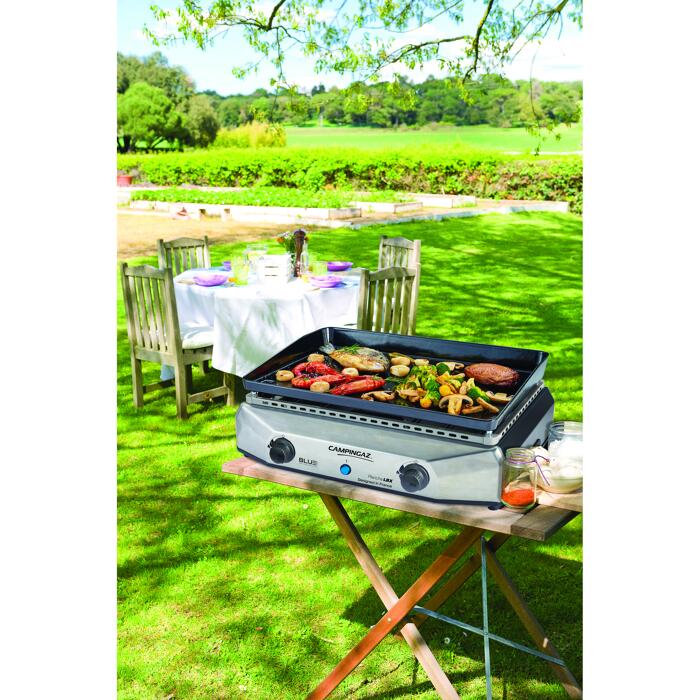 Gas-Kontaktgrill 'Plancha LBX' silber/schwarz