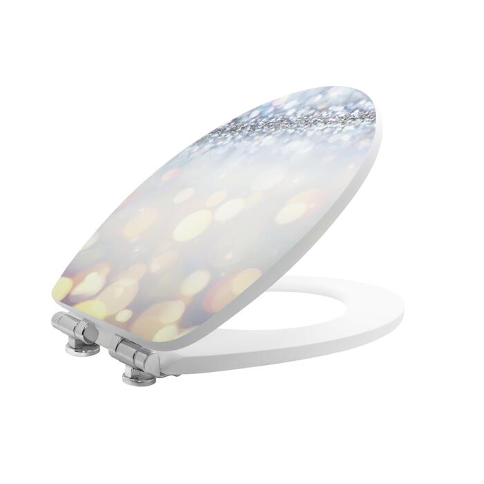 WC-Sitz 'Glitzer' mit Absenkautomatik und SoftTouch-Oberfläche bunt