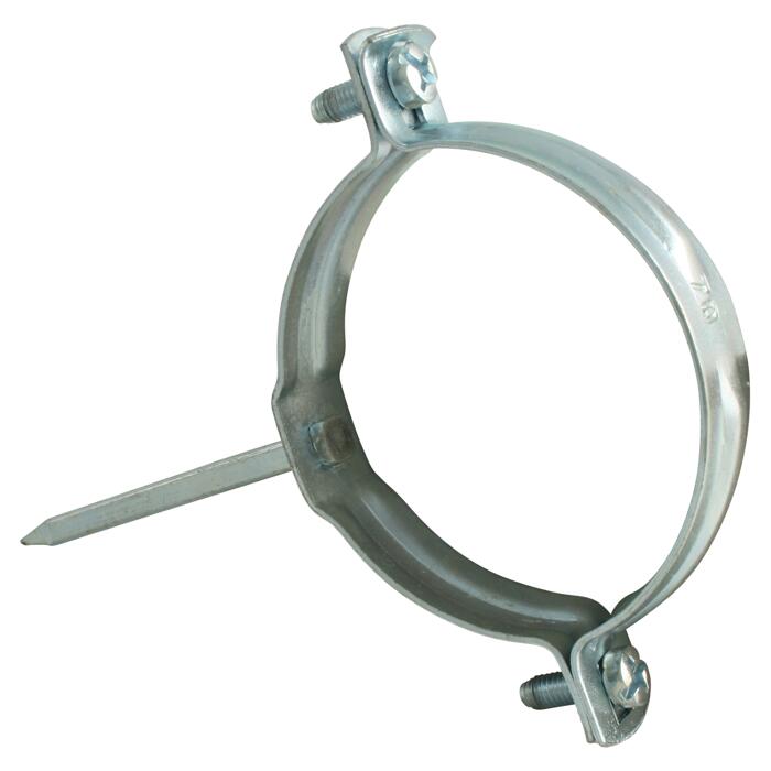 HT-Schelle mit Einschlagspitze verzinkt Ø 7,5 cm