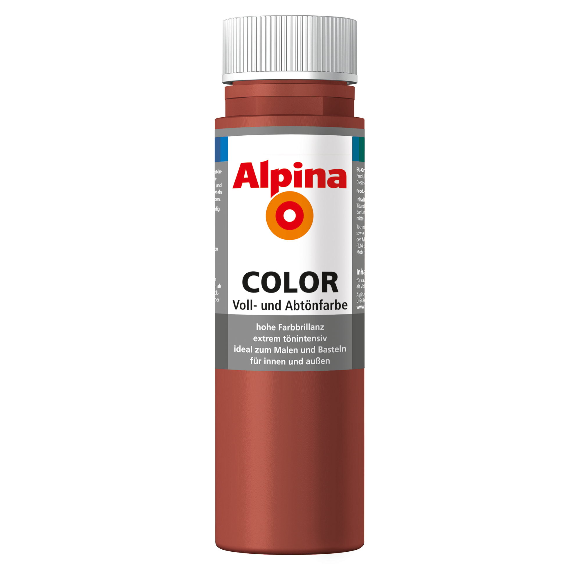 Alpina Voll- und Abtönfarbe 'Spicy Red' rotbraun 250 ml