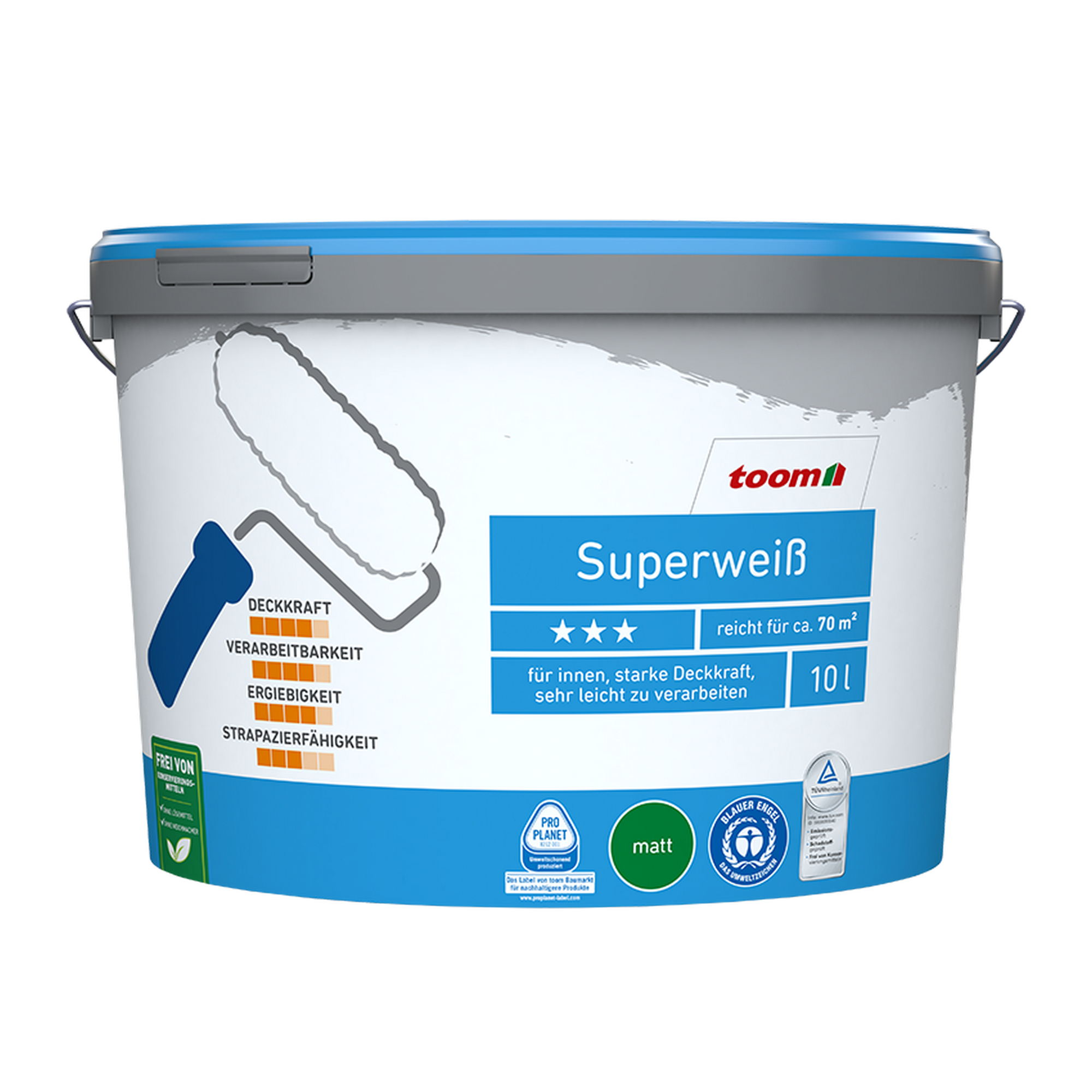 toom Superweiß matt 10 l