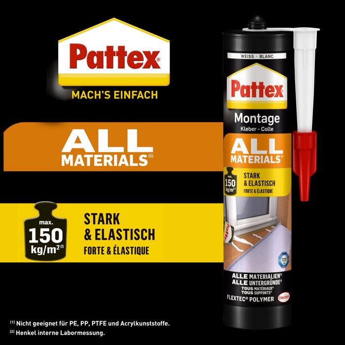 Montagekleber 'All Materials' weiß 450 g