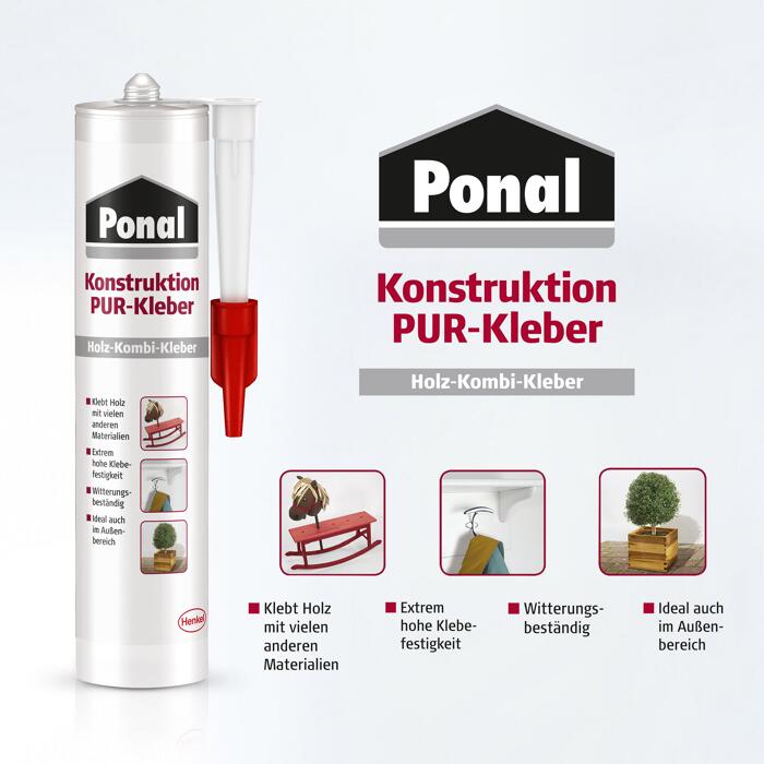 PU-Kleber 'Konstruktion PUR' elfenbein 530 g