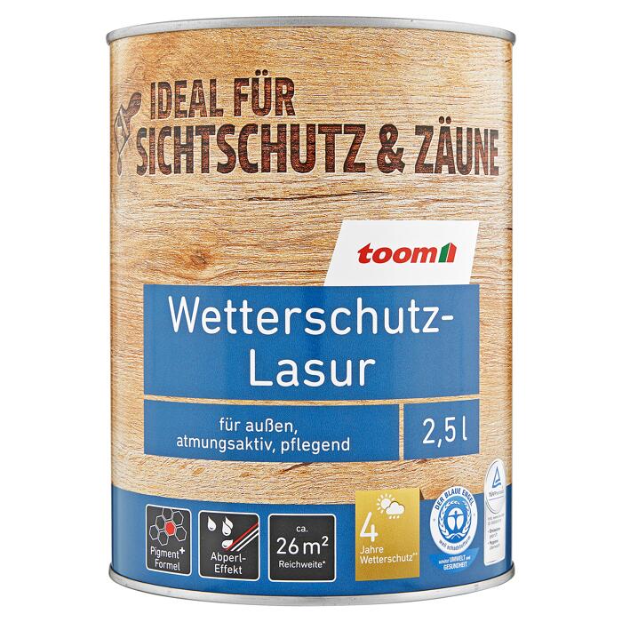 toom Wetterschutz-Lasur ebenholzfarben 2,5 l