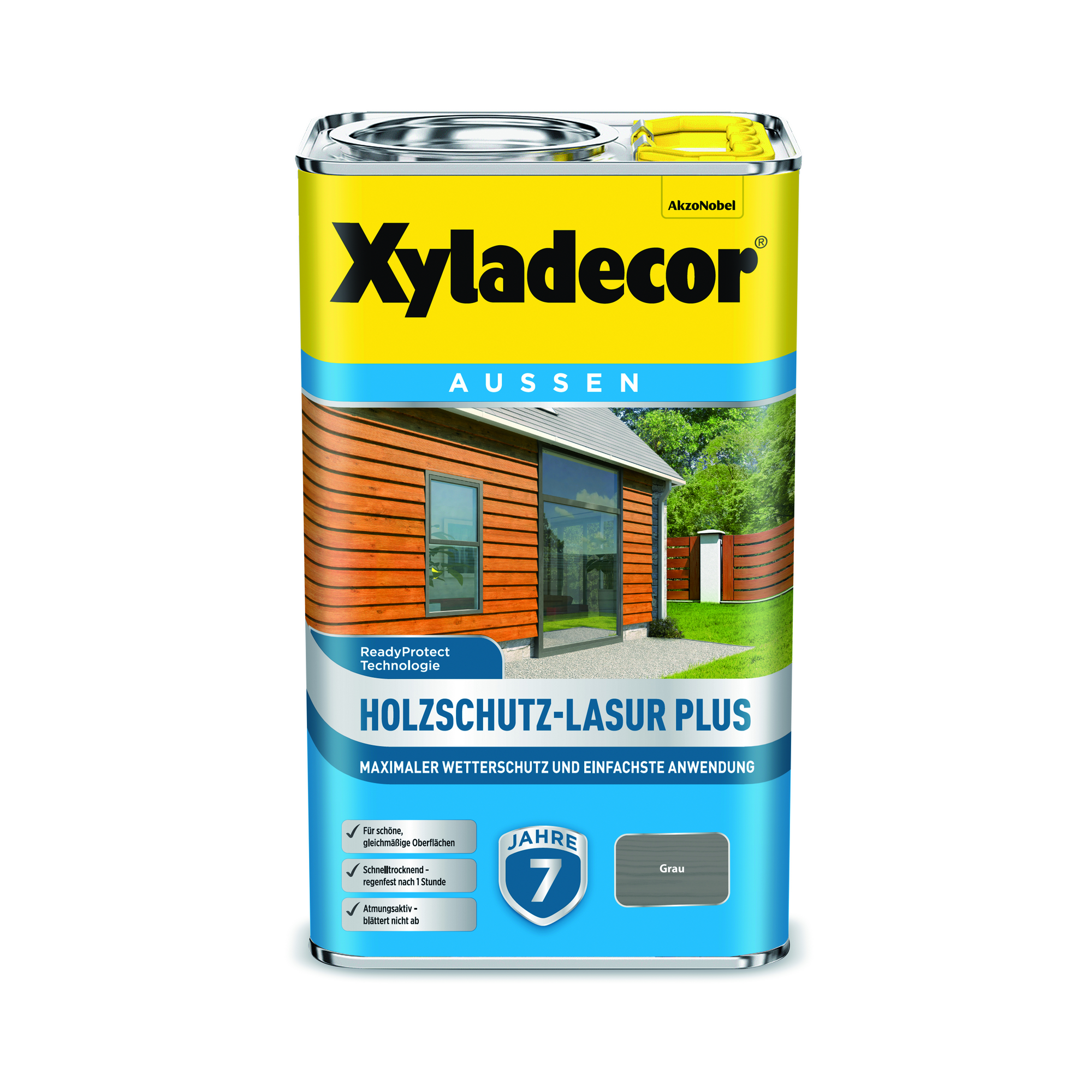 Xyladecor Holzschutzlasur grau 2,5 l