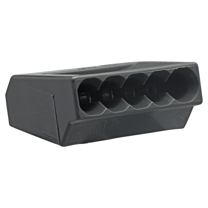 Dosenklemme 5 x 1,00 x 2,5mm² schwarz, 100 Stück