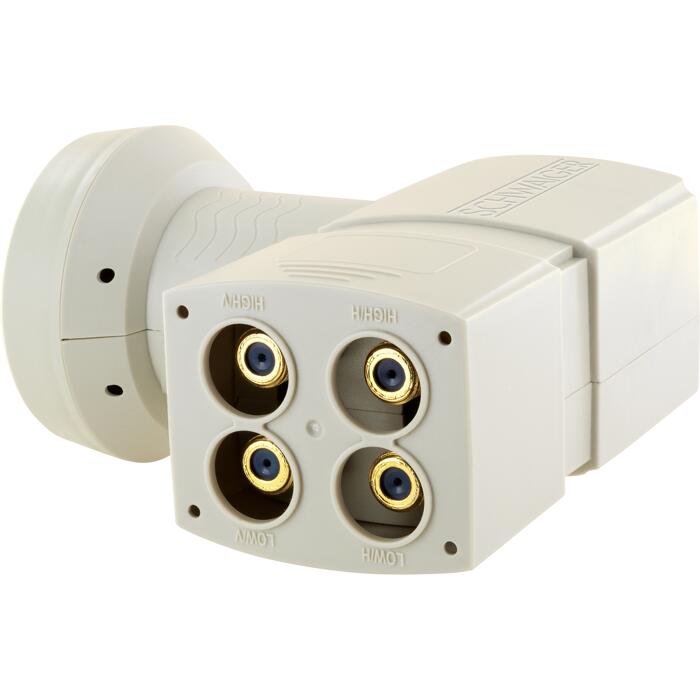 Digitales Quattro LNB 'Sun Protect' hellgrau