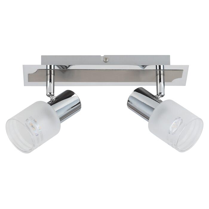 LED-Strahler 'Lea' chromfarben 2-flammig